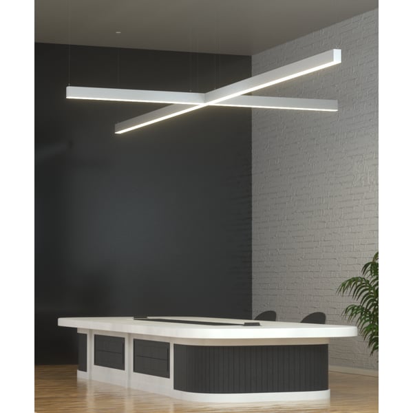 2.5" X-Shaped Linear Pendant LED Light – Alcon Lighting 12100-20-X-P