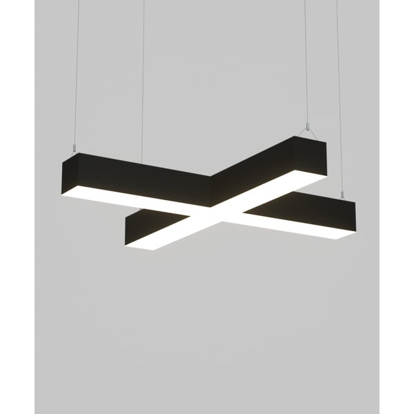 4" X-Shaped Linear LED Pendant Light – Alcon Lighting 12100-40-X-P