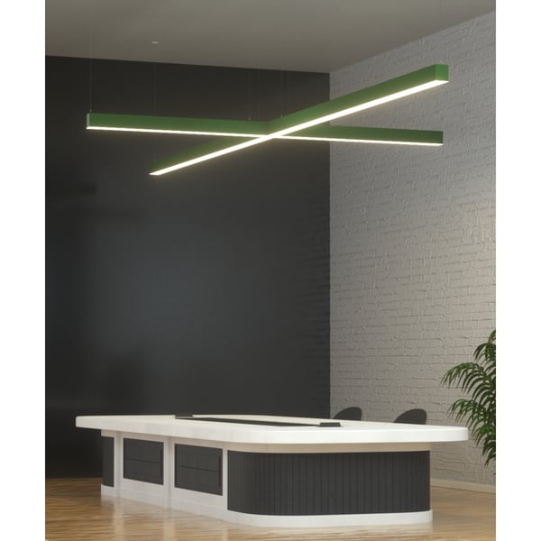 4" X-Shaped Linear LED Pendant Light – Alcon Lighting 12100-40-X-P