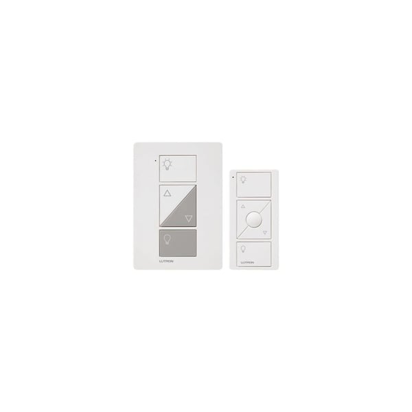 Lutron Caseta P-PKG1P-WH Caseta Wireless 300-watt/100-watt Plug-In Lamp Dimmer with Pico Remote ...