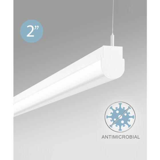 4" Antimicrobial LED Tube Pendant Light – Alcon Lighting 12501-R2-P