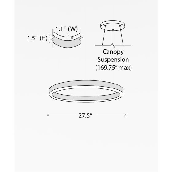 Shop ring pendant LED lights and round chandeliers with advanced ...