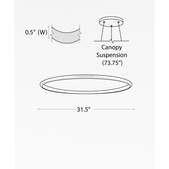 Shop ring pendant LED lights and round chandeliers with advanced ...