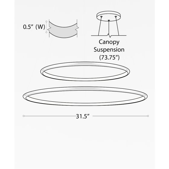 Shop ring pendant LED lights and round chandeliers with advanced ...