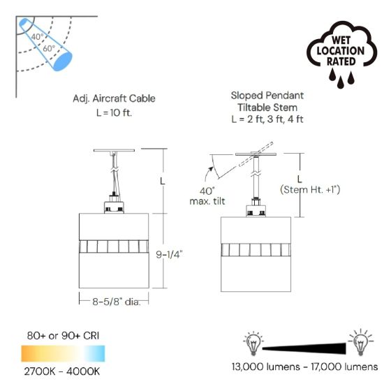 LED Cylinder Light Fixtures