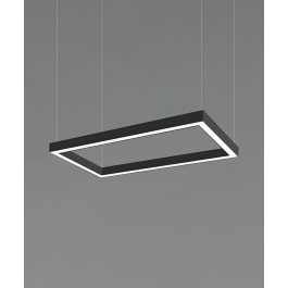 Modern 2" Rectangular LED Pendant Light – Alcon Lighting 12100-40-P-RC