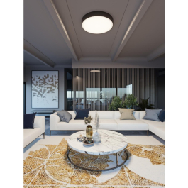 Round Semi-Flush LED Ceiling Light – Alcon Lighting 11182