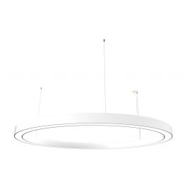 Betacalco Ring White LED Direct/Indirect Pendant Light Fixture ...