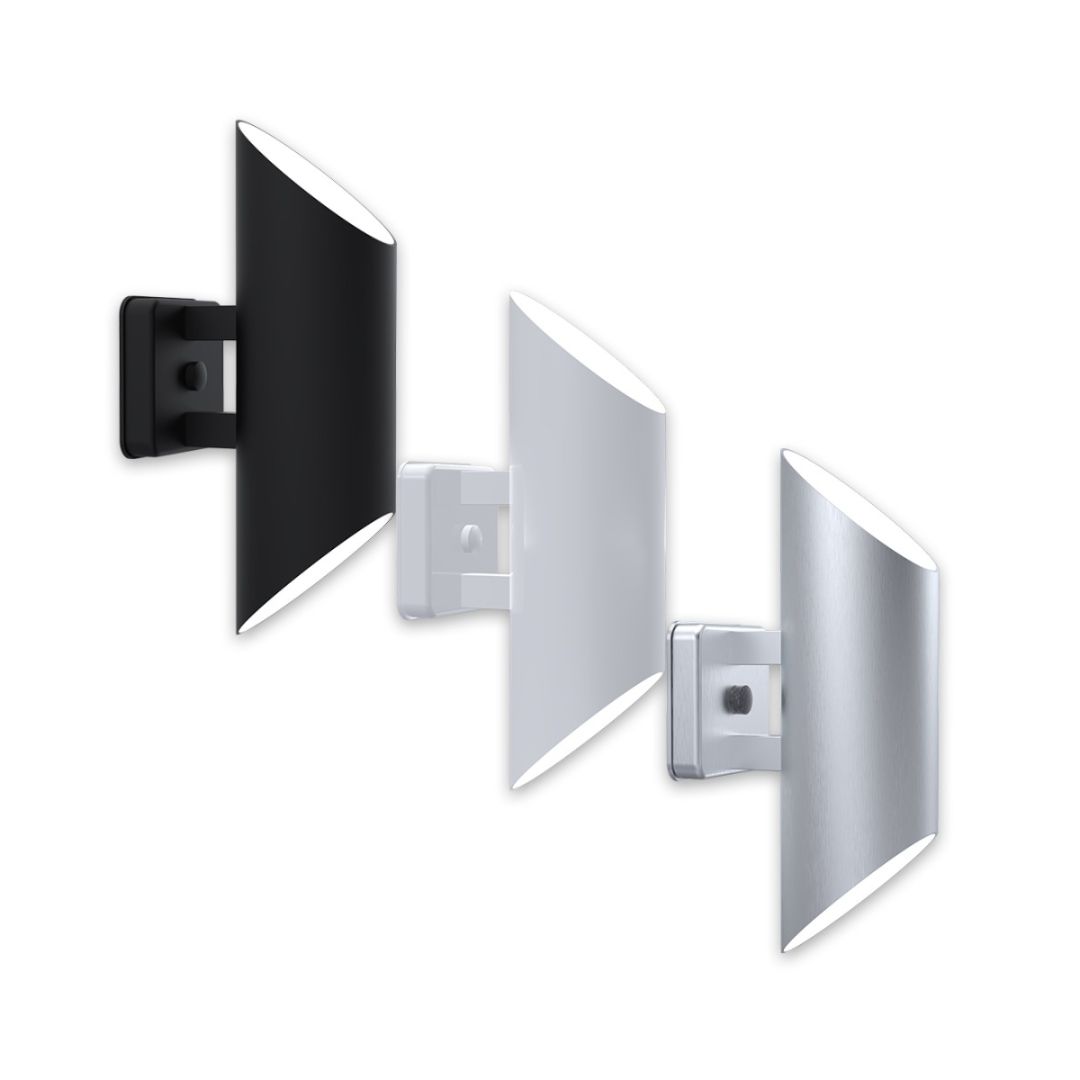 Alcon 11232 Wall Double Diagonal Bias-Cut Cylinder Up/Down Light ...