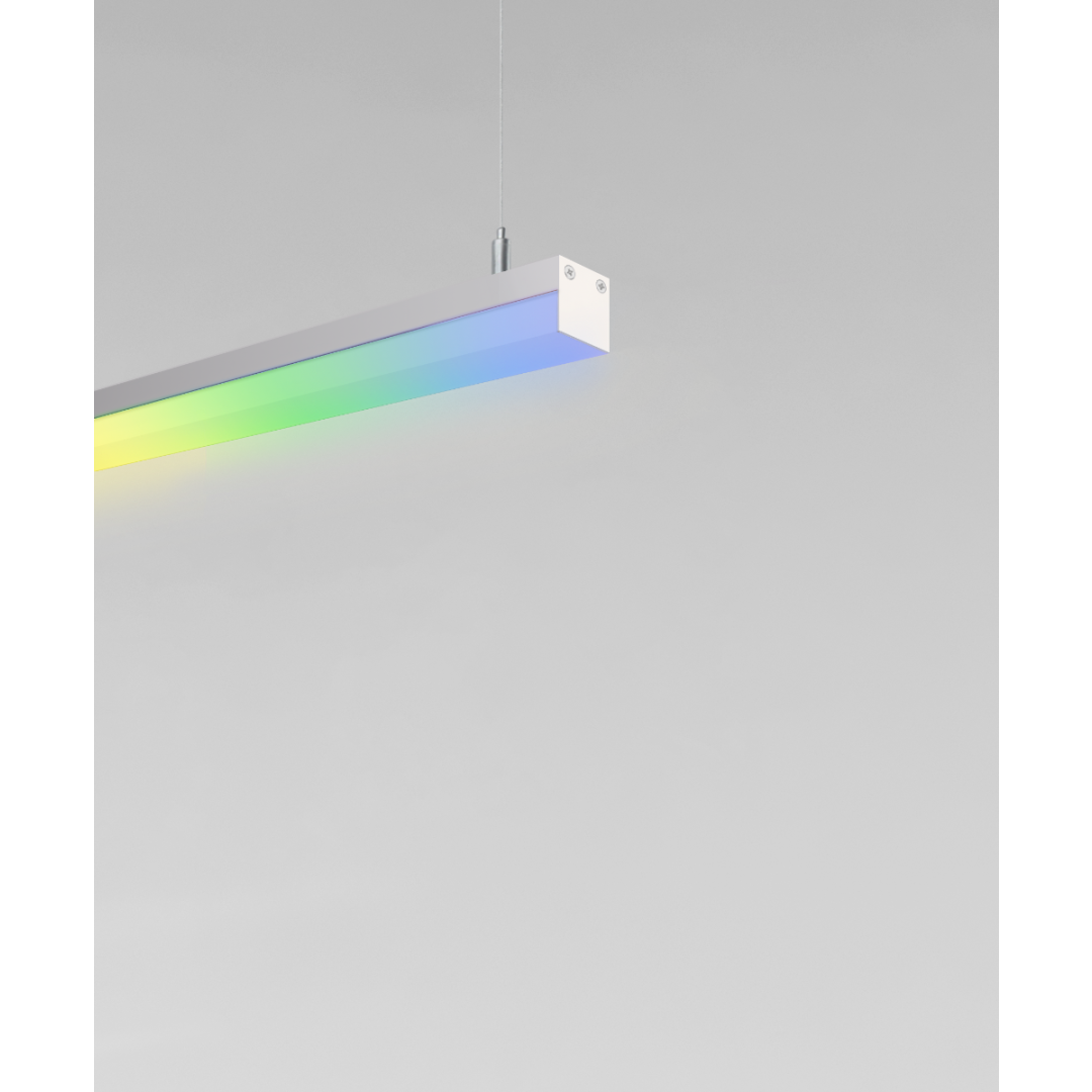 0.75" Color Changing Linear Pendant – Alcon Lighting 12100-10-P-RGBW