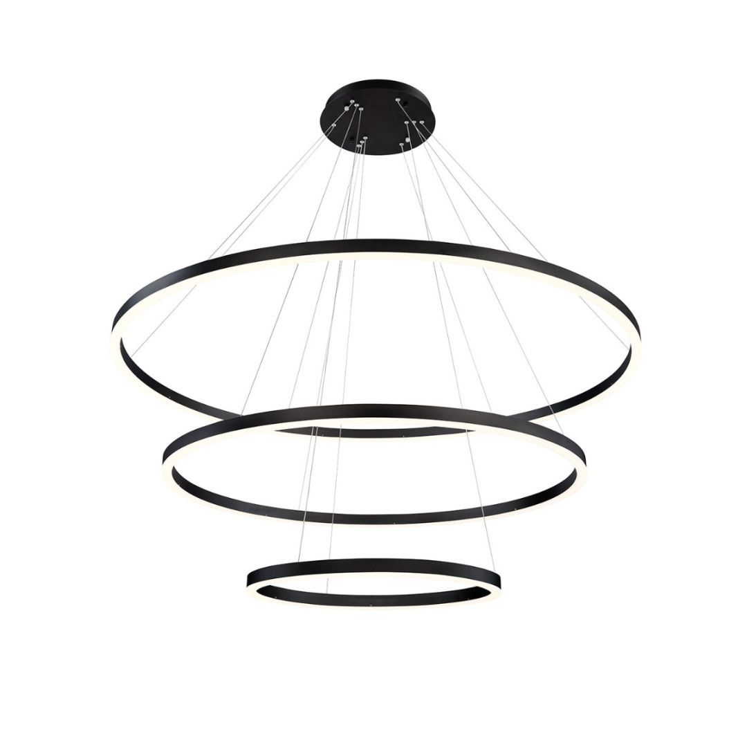 3-Tier Large Round Chandelier LED Ring Pendant – Alcon Lighting 12234