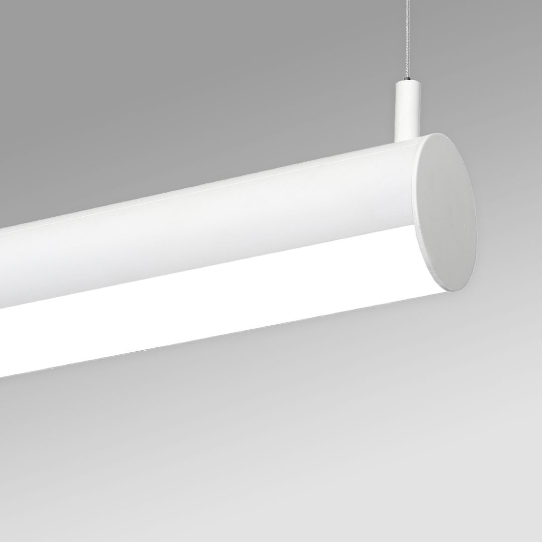 Alcon 12501-R4 Linear Antimicrobial LED Rotatable Pendant Tube Light ...