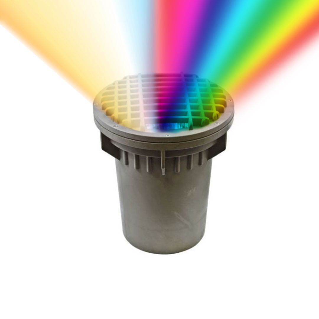 Alcon 9103-RGBW 12-Inch In-Ground RGB LED Well Light