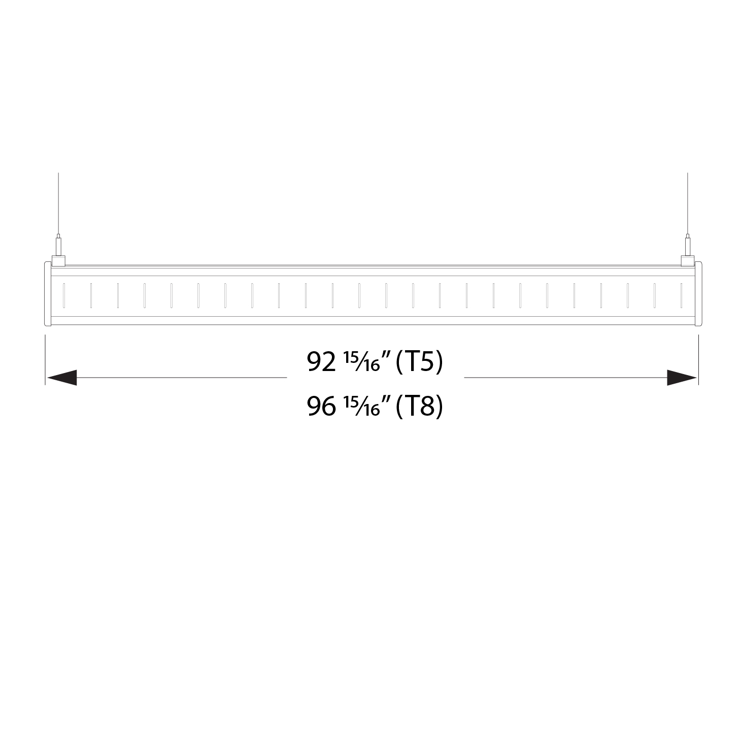 HE Williams FP2 Beveled T5 Fluorescent Flat Panel 4 Foot Architectural ...