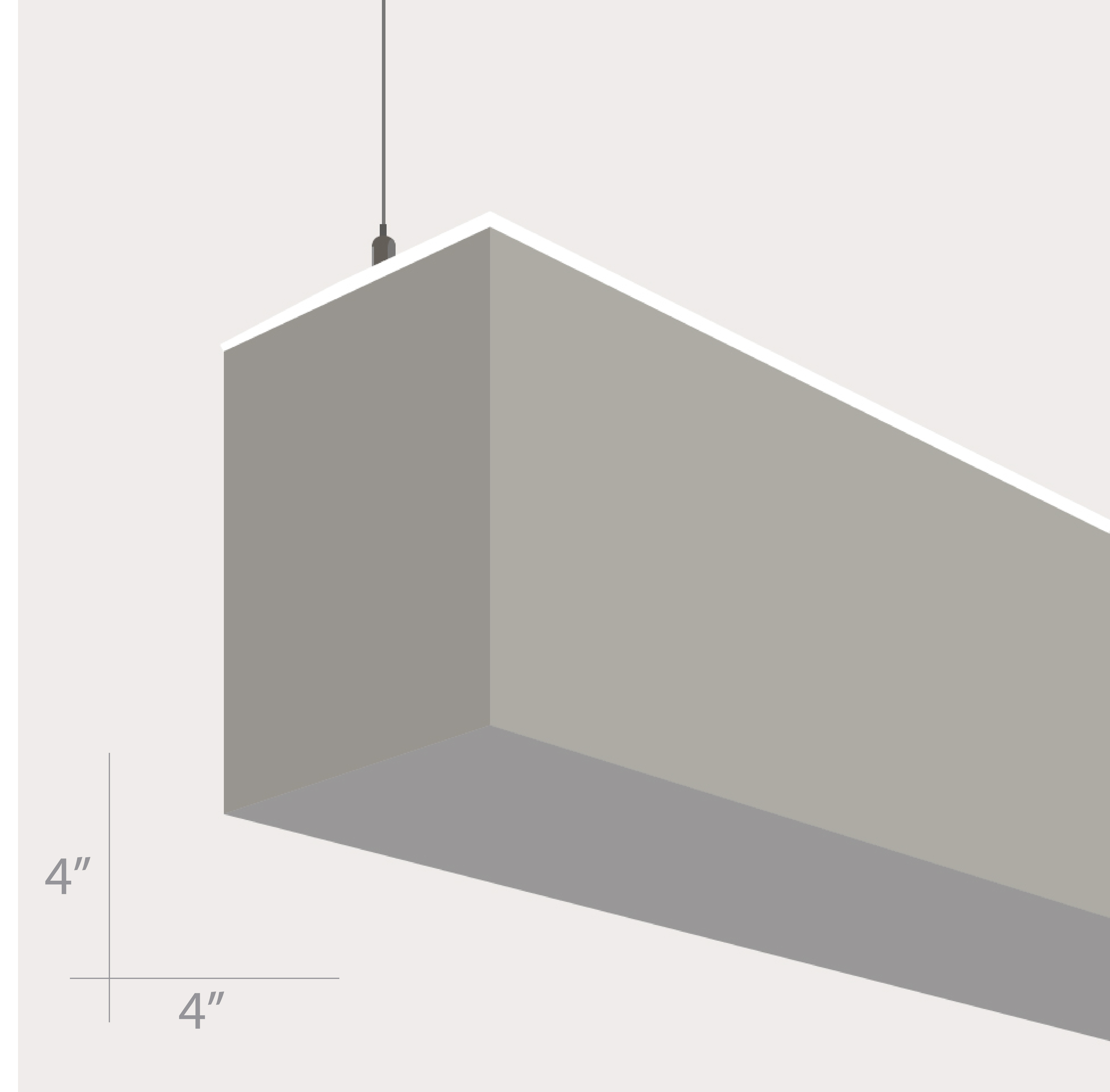 Alcon Lighting 10101-4 Beam Series 4 Foot Fluorescent Suspended Pendant ...