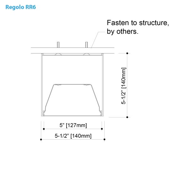 Nulite Lighting Regolo RR6 Surface Series LED 6 Inch Linear Ceiling ...
