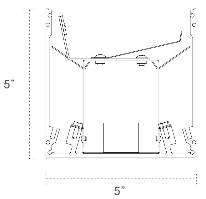 A Light G4 Architrave Wall Mount Indirect LED Fluorescent Fixture ...