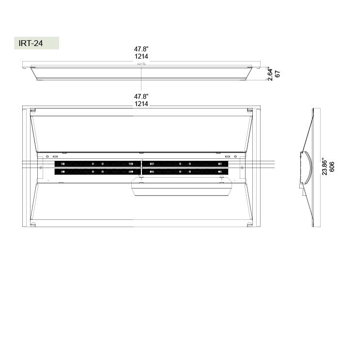 Alphalite IRT-24L Infinity Retrofit Kit 2x4 Foot 38W Architectural LED ...