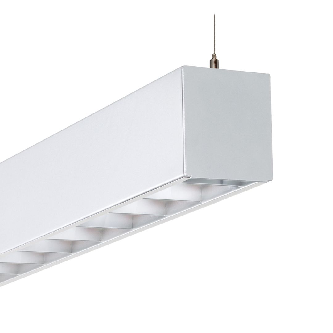 Alcon 12100-4-P-LV Architectural Linear Louvered LED Pendant ...