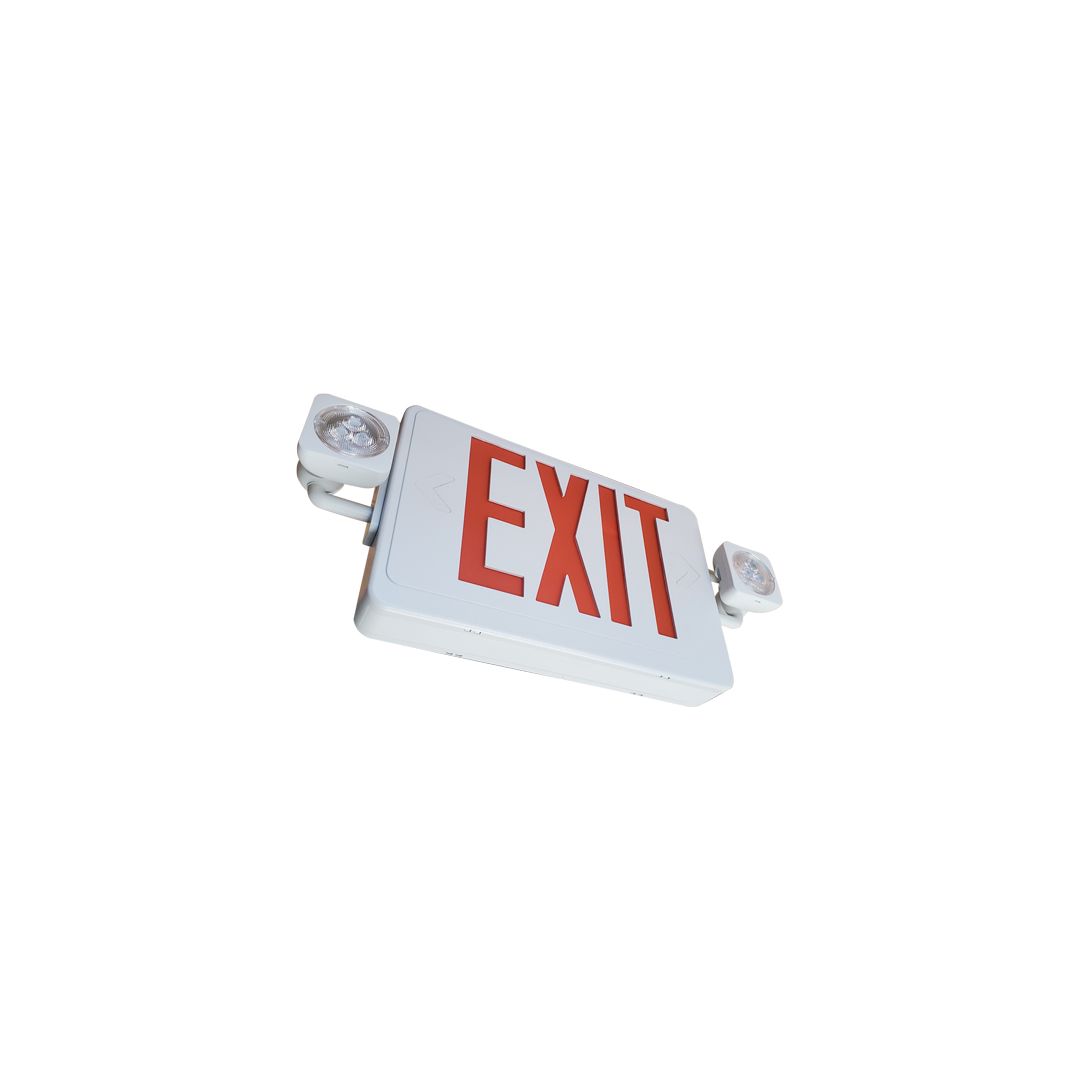 Alcon 16129 Thermoplastic Exit and Emergency Combo LED Sign