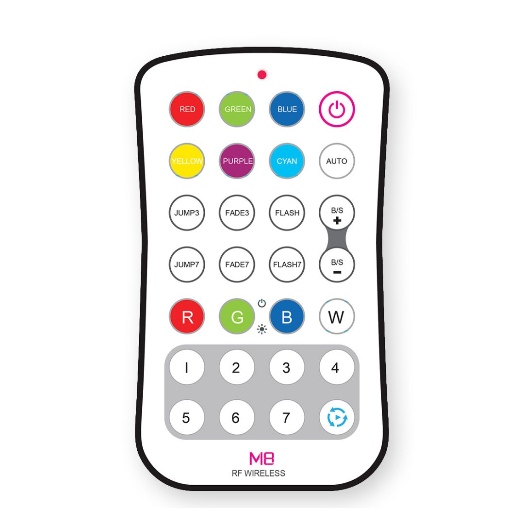 Alcon Lighting Color-Changing RF RGBW Single Zone Remote Control